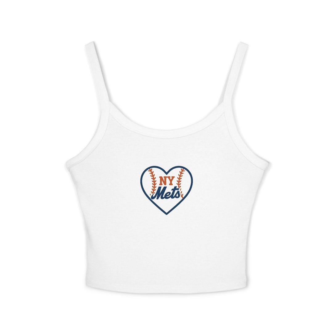 New York Mets Women's Spaghetti Strap Tank Top, Soft Athletic Wear ...