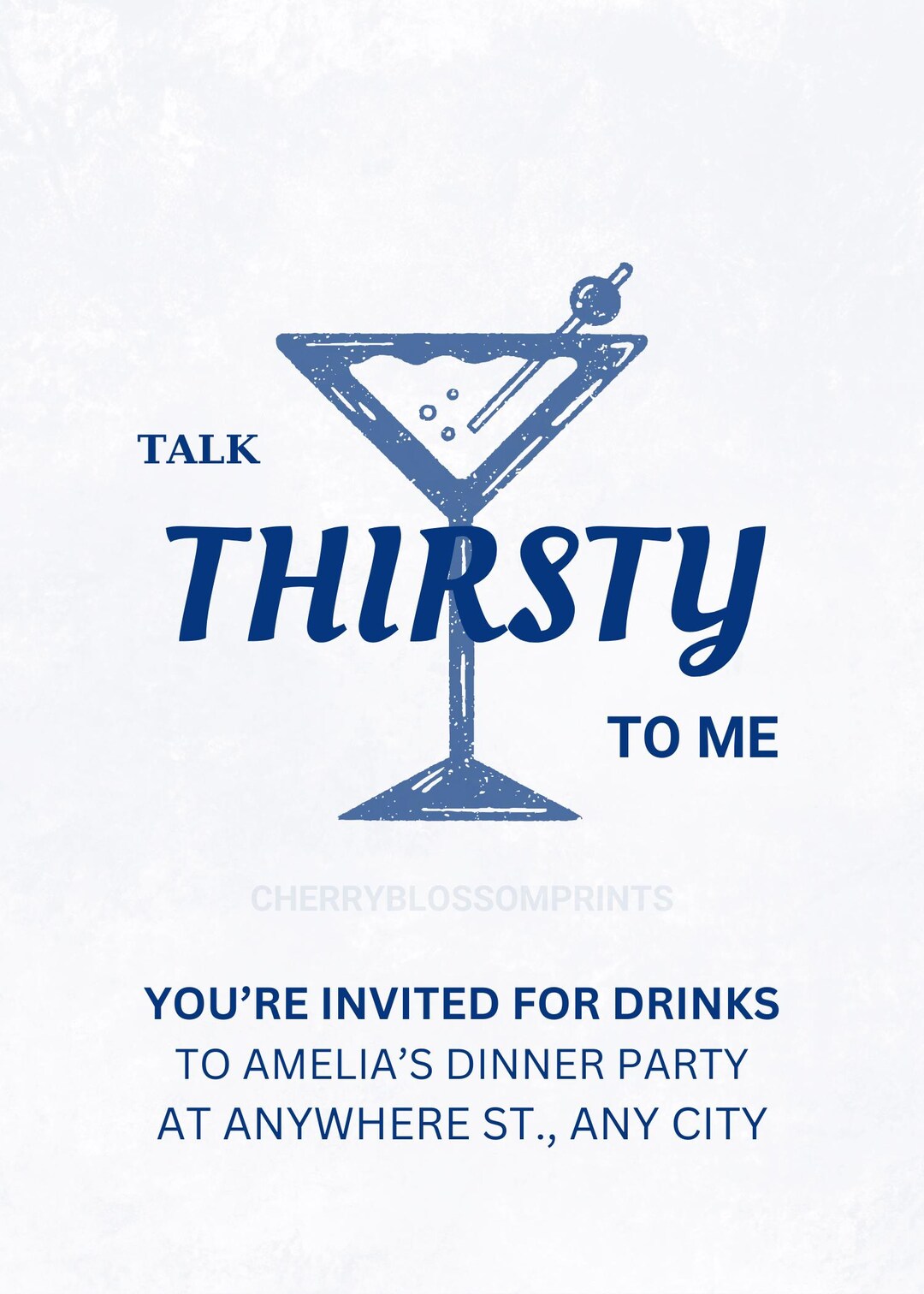 Vintage Cocktail Party Invitation | Digital Printable Invite | Fun ...