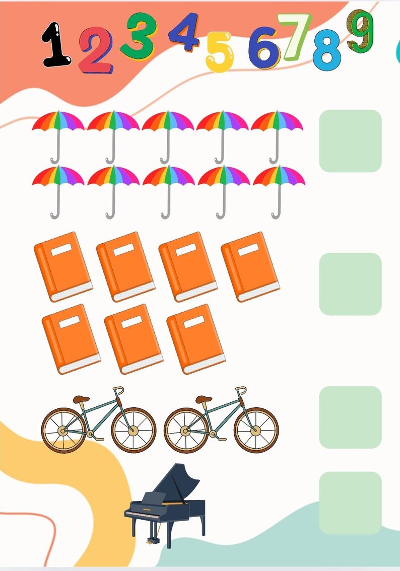 Counting Number for Kids - Etsy