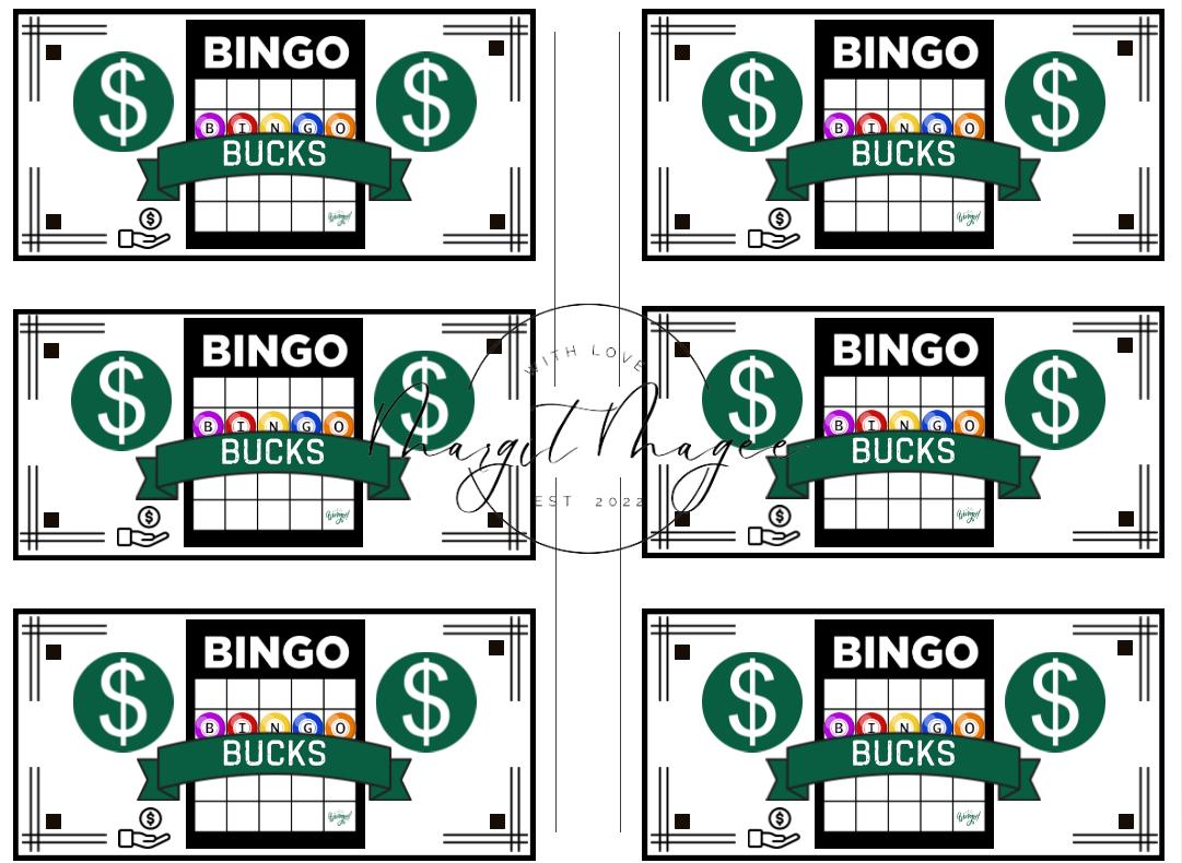 Bingo Bucks Bingo Bucks for Bingo Store Bingo Winner Bingo Bucks for Seniors Downloadable Bingo ...
