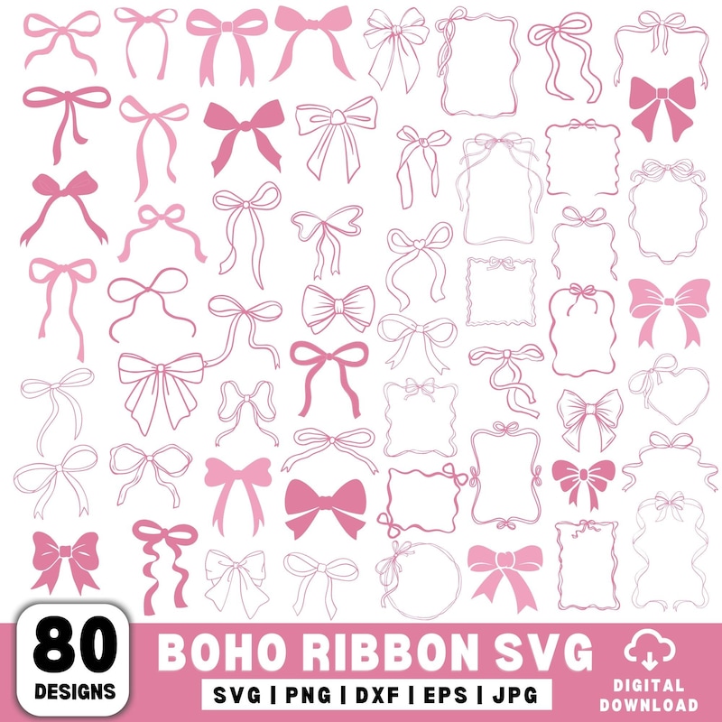 Svg Bows Long - Etsy