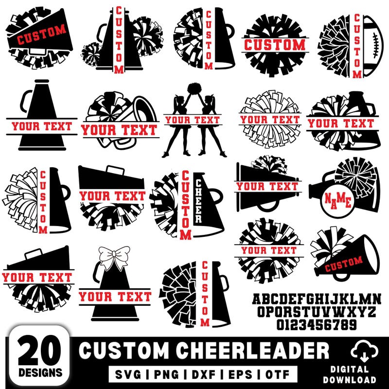 Cheer Decal Megaphone Svg - Etsy