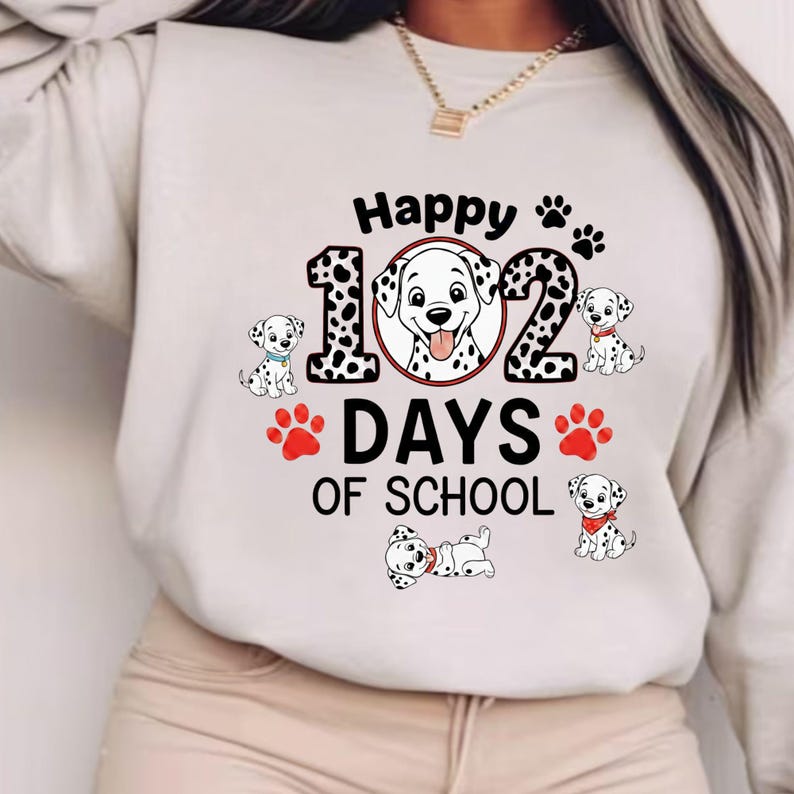102 Days of School Png Bundle, 102 Days of School Dalmatian Png, I ...