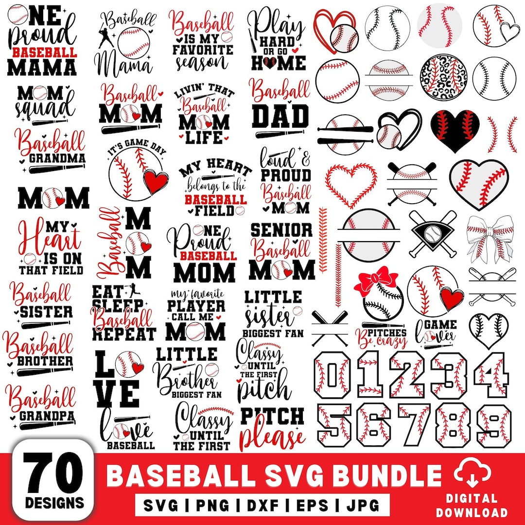 Baseball Svg Bundle, Baseball Quotes Svg, Baseball Font Svg, Baseball ...