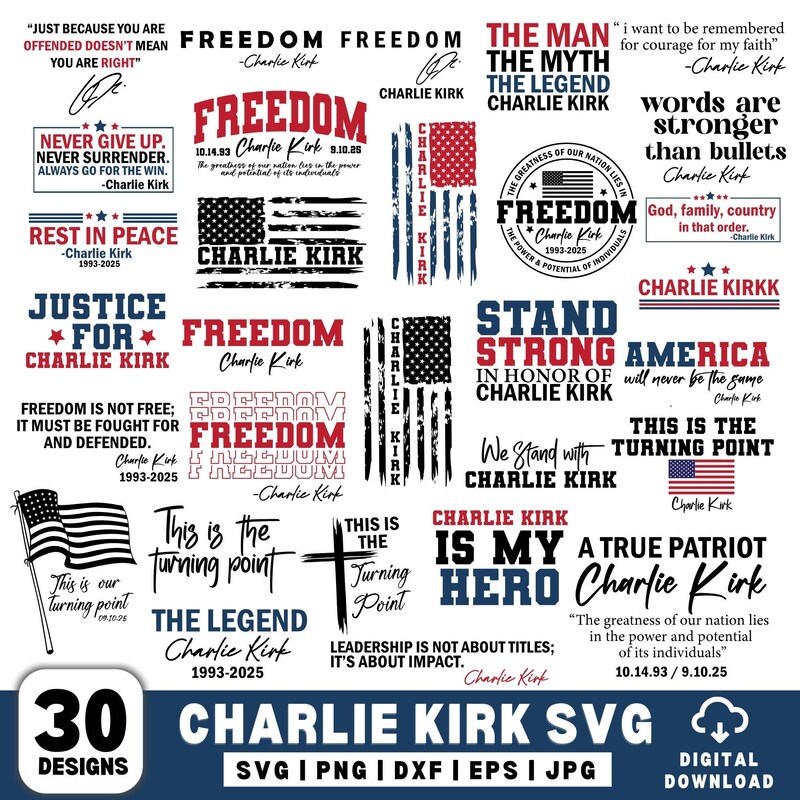 Charlie Kirk Logo - Etsy