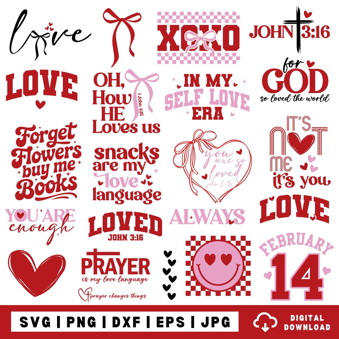 Valentine's Day Svg Bundle, XOXO Svg, Love Svg,varsity Love Svg,girls ...