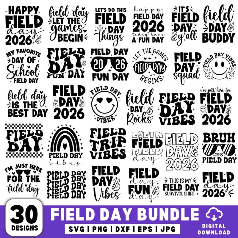 Field Day Clip Art - Etsy