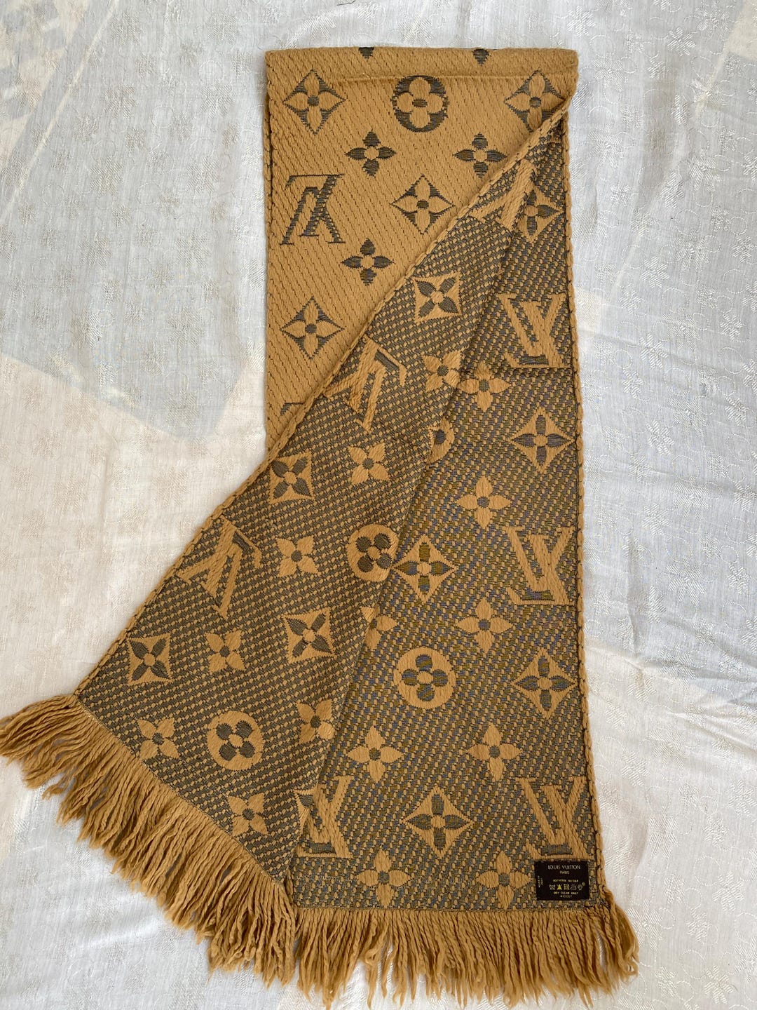 Louis Vuitton LV Logomania Scarf Wrap Stoller and Muffler - Etsy