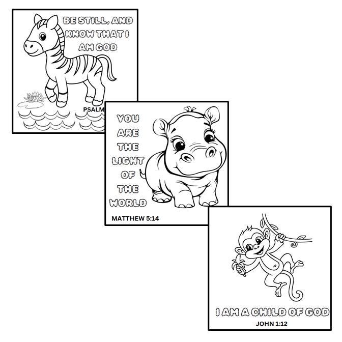 Coloring Through God's Word Digital Images for Coloring: Bible Verses ...