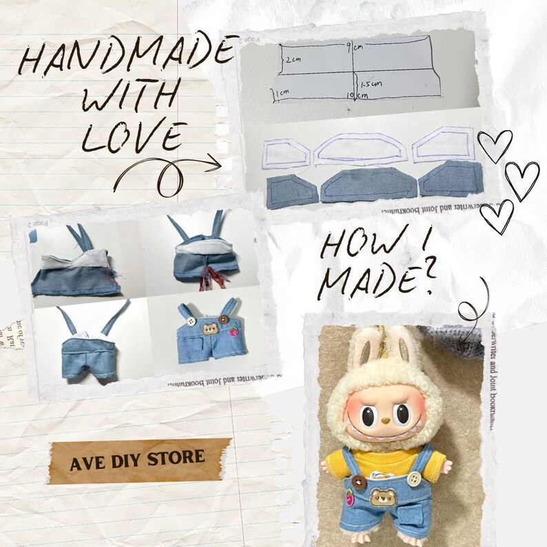 Labubu Cowboy Clothes, Handmade Doll Clothes, Doll Outfit, Labubu Have ...