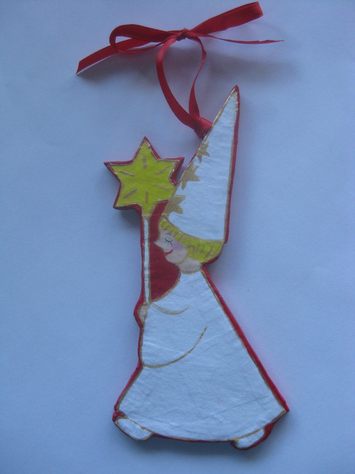 Set of Swedish Santa Lucia Starboy and Maiden Ornaments - Etsy