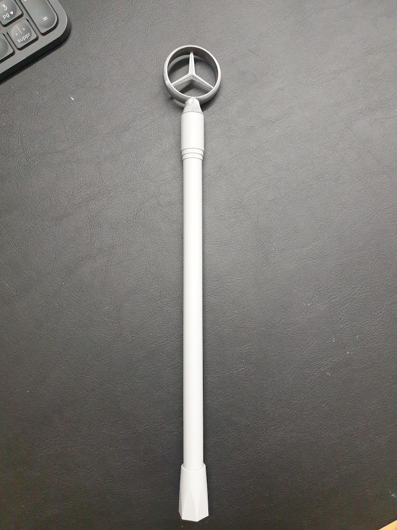 Old Mercedes Flag Parking Assist Pole W124 C124 W126 W201 W123. 3D ...