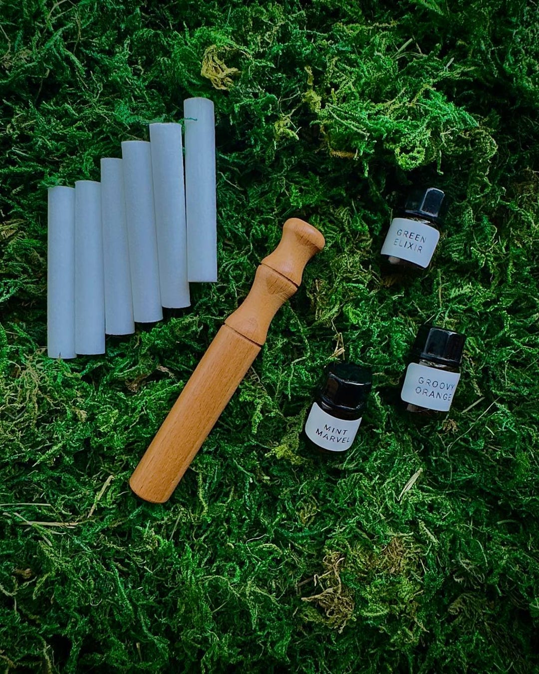 Aromatherapy Inhaler Stick Gift Set From Natural Wood With Essential ...
