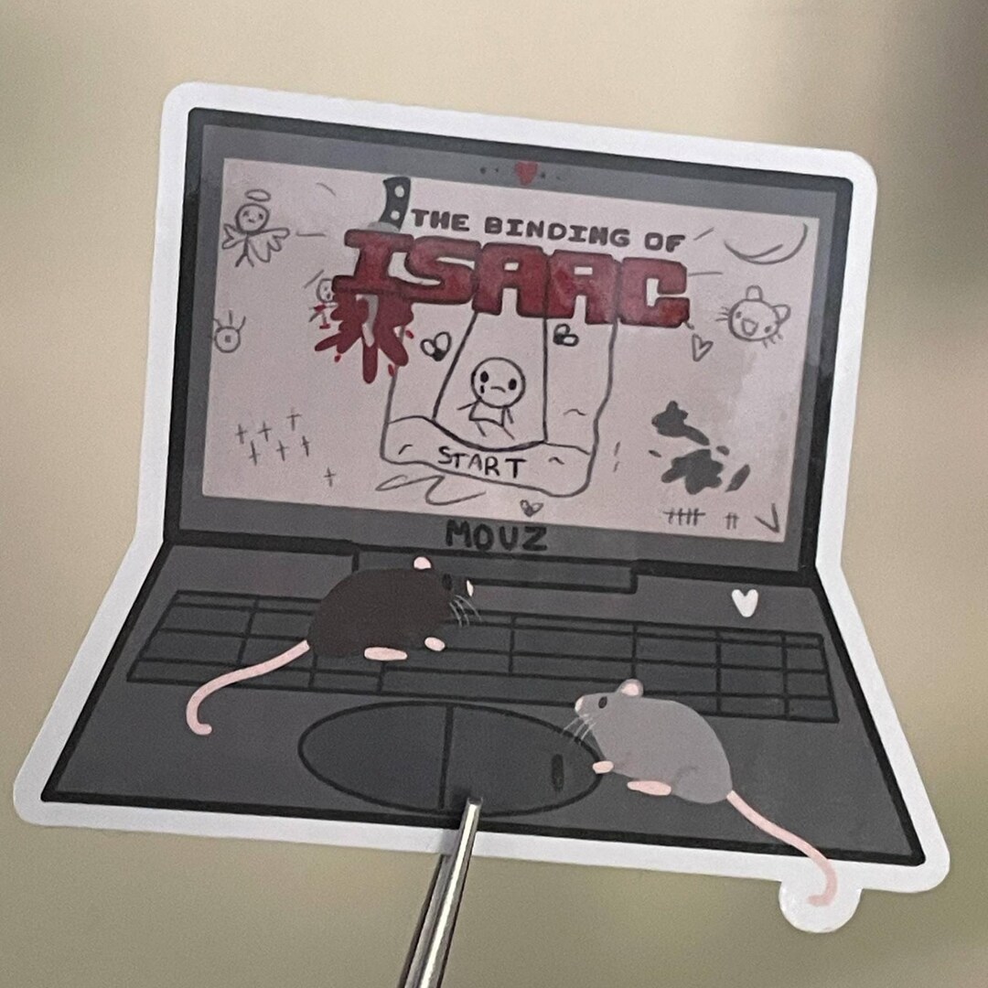 Binding of Isaac Sticker: Gamer Laptop Decal, Water Resistant - Etsy