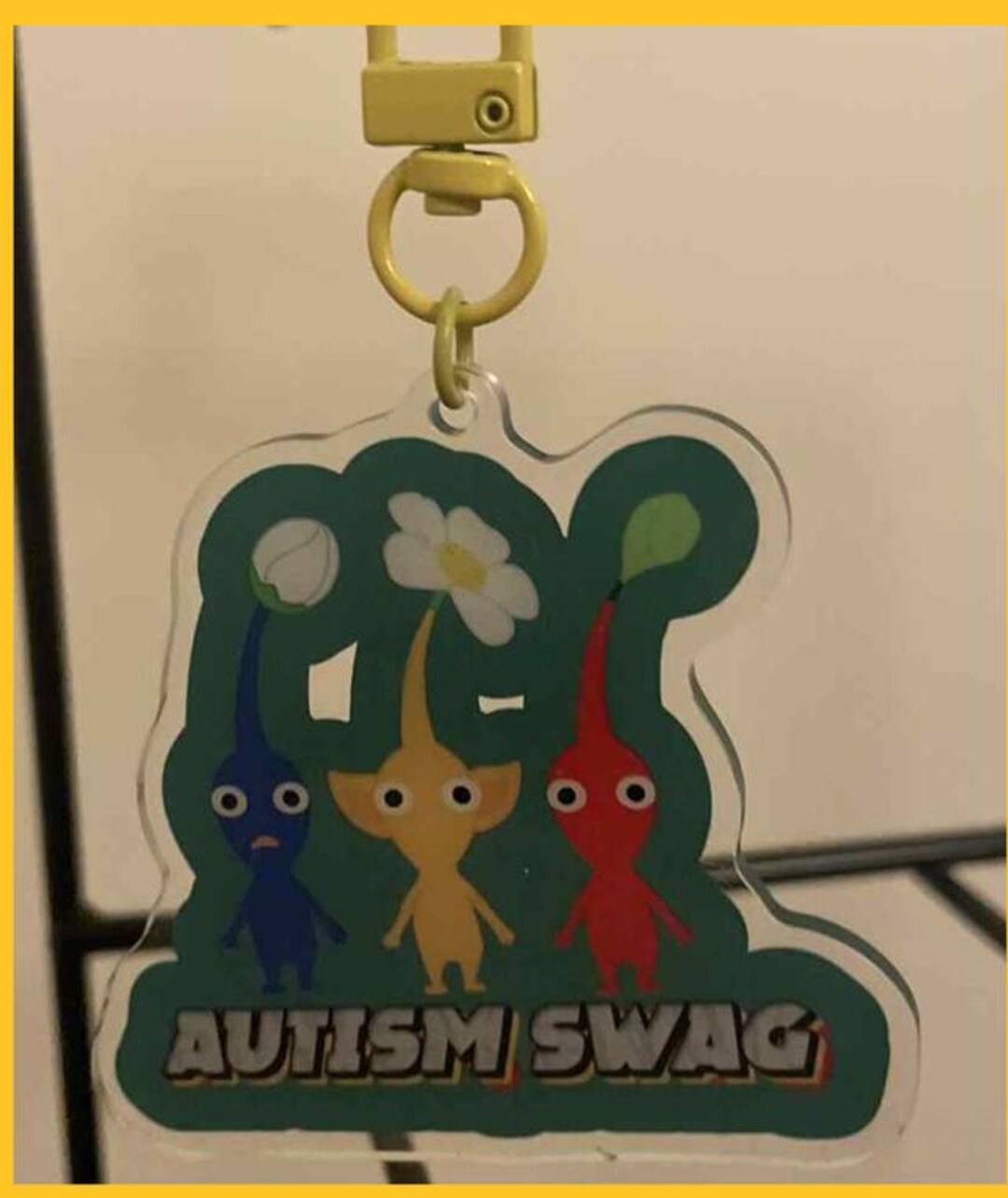 Autism Swag Pikmin Acrylic Keychain: Gamer Meme Gift, Ita Bag - Etsy