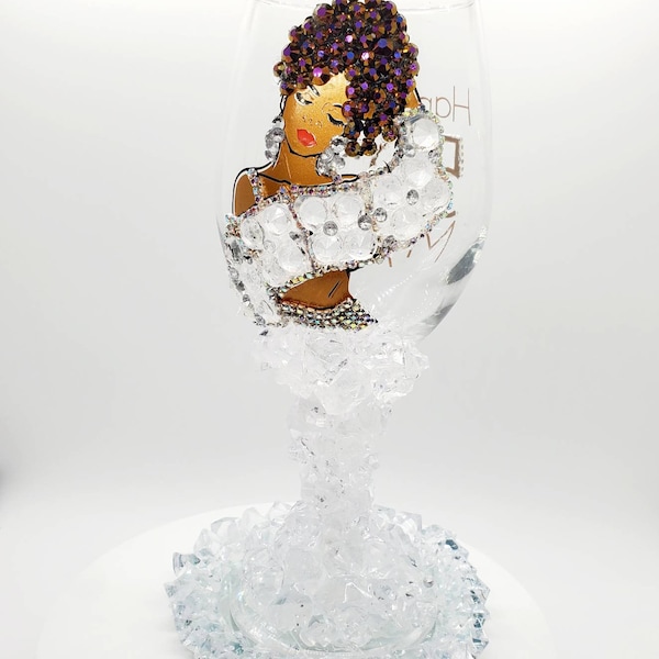 Diva Wine Glass - Etsy