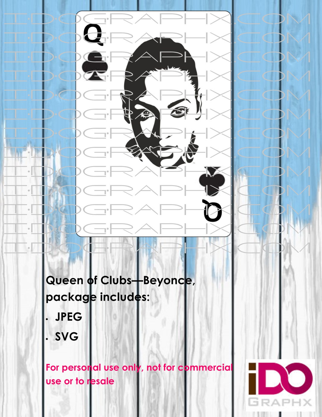 Beyoncé / Queen of Clubs/ Queen Bey SVG - Etsy UK
