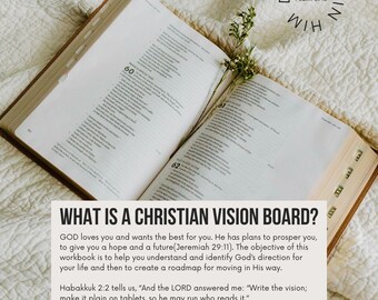 Faith & Dreams: A Vision Board Book for Christian Women - Etsy
