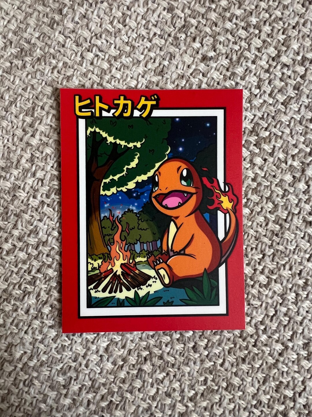 Charmander Camping in Forest Pokemon Sticker - Etsy