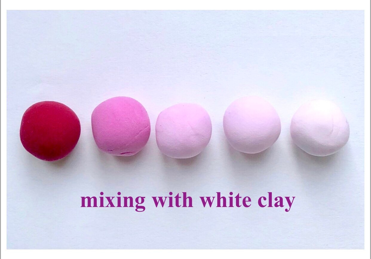 Ensemble de 6 argile polymère de couleur, argile sèche dair, argile de ...