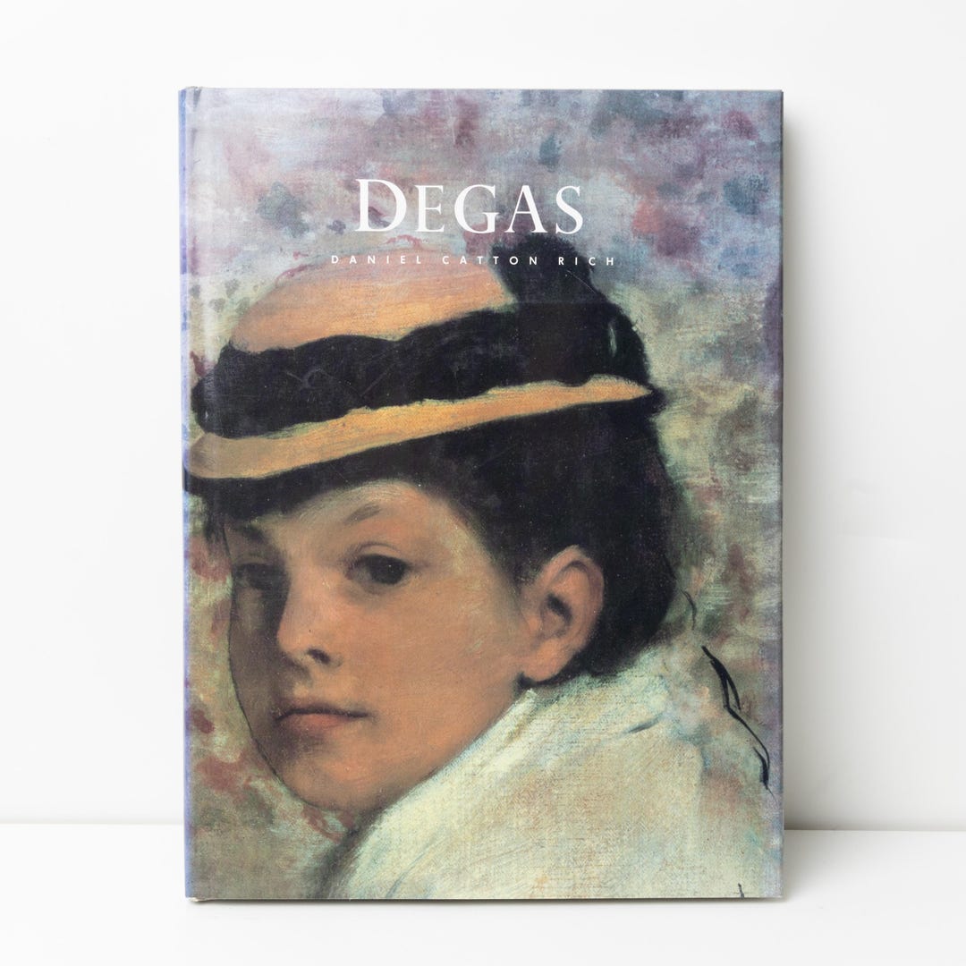 Vintage Coffee Table Art Book Degas, Thames and Hudson Reprinted 1989 ...