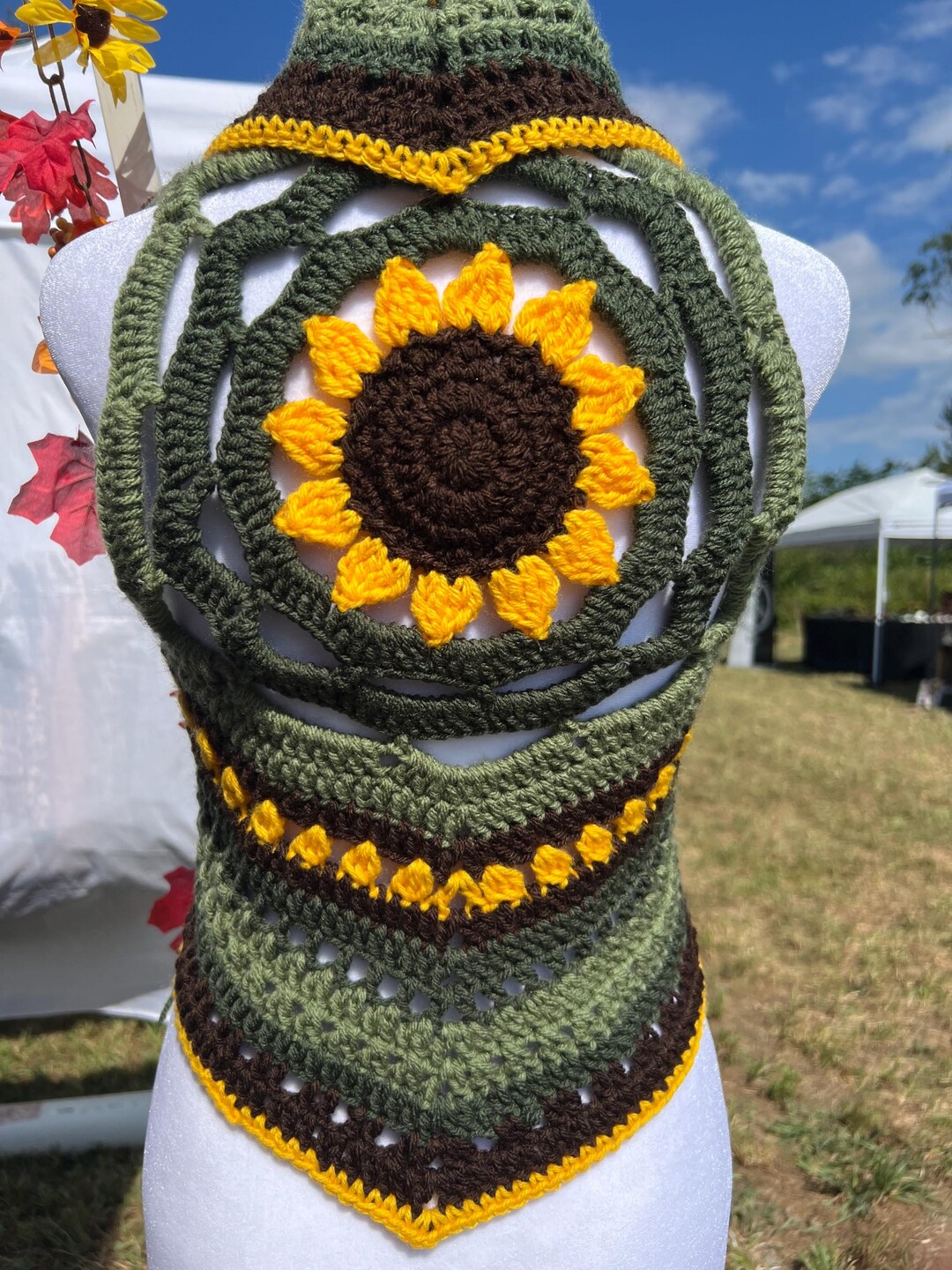 Sunflower Vest - Etsy