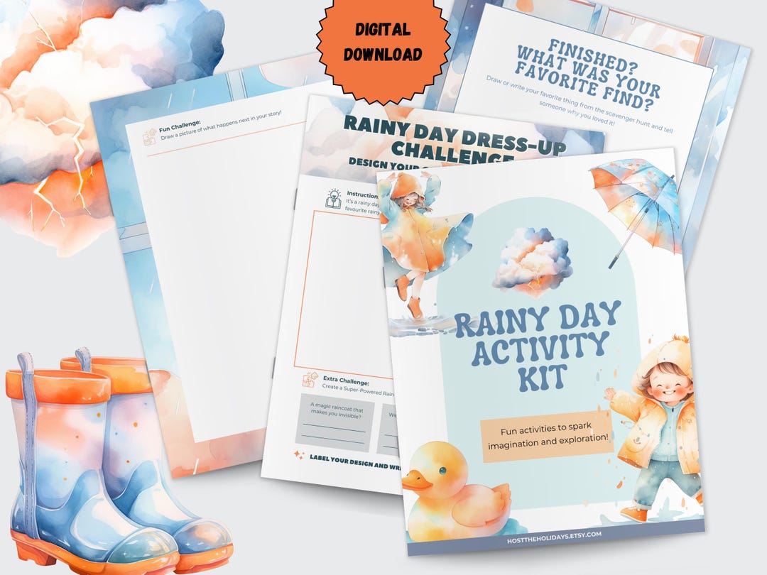 Rainy Day Activity for Kids, Rainy Day Scavenger Hunt, Rainy Day Fun ...