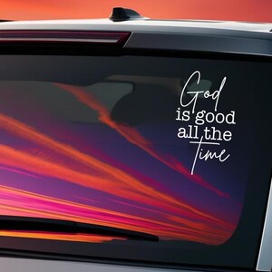 Vinyl Car Decal | God is Good | Inspirational Window Sticker ...
