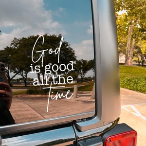 Vinyl Car Decal | God is Good | Inspirational Window Sticker ...