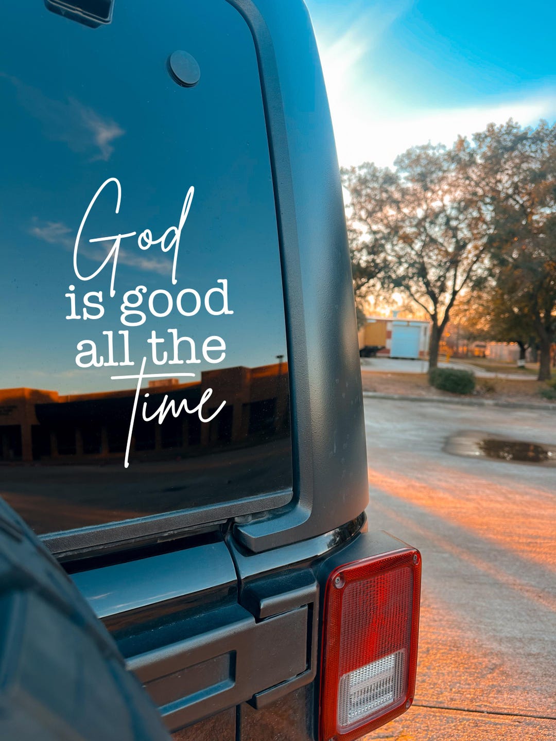 Vinyl Car Decal | God is Good All the Time | Inspirational Christian ...