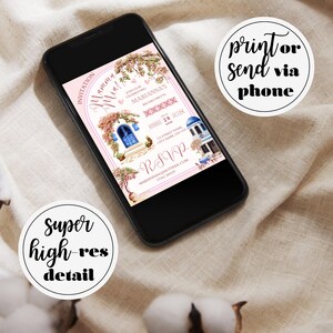 Mamma Mia Party Invitation & Itinerary Canva Template, ABBA Party ...