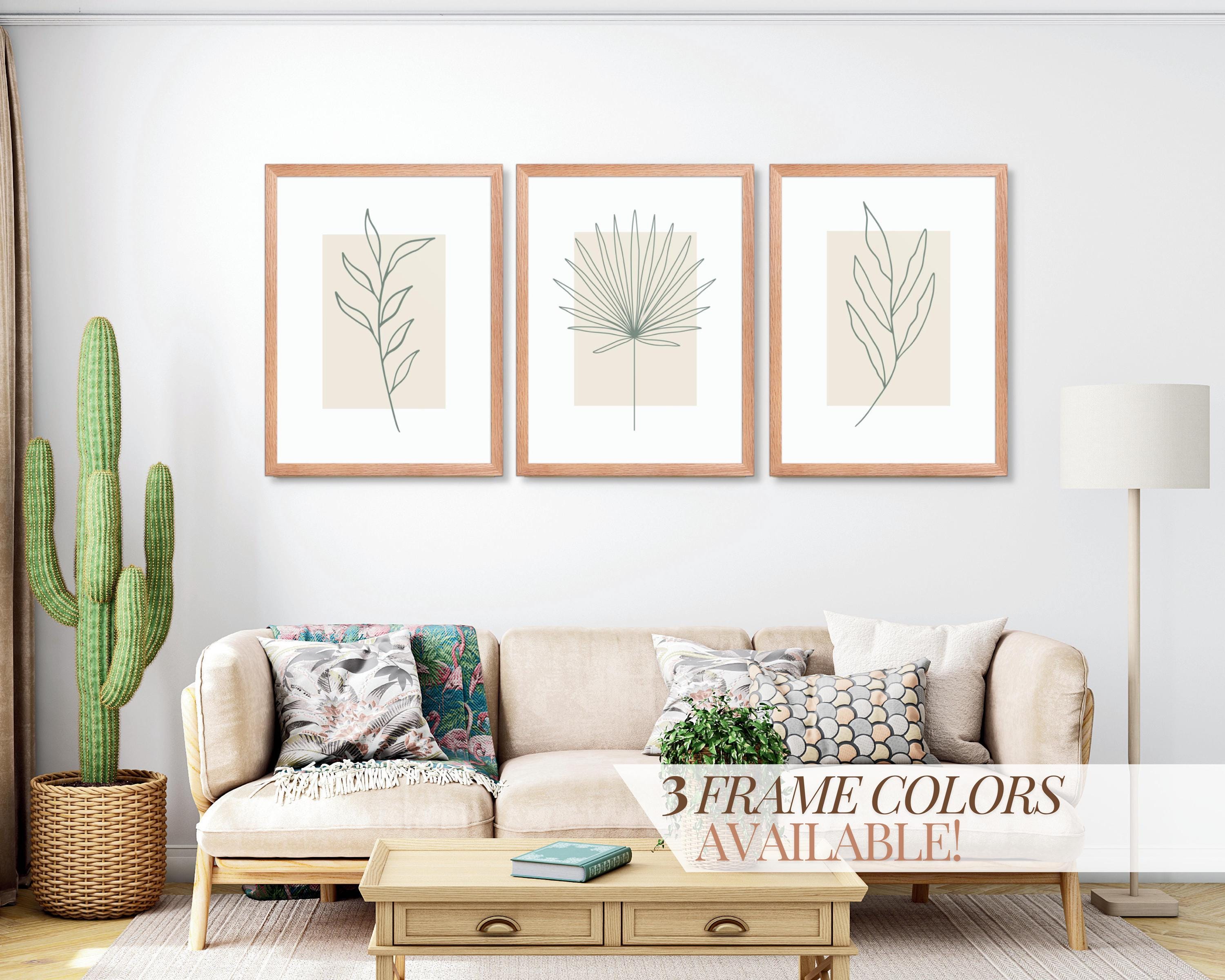Minimalist Botanical Plant Art for Office Simple Neutral Boho Home ...