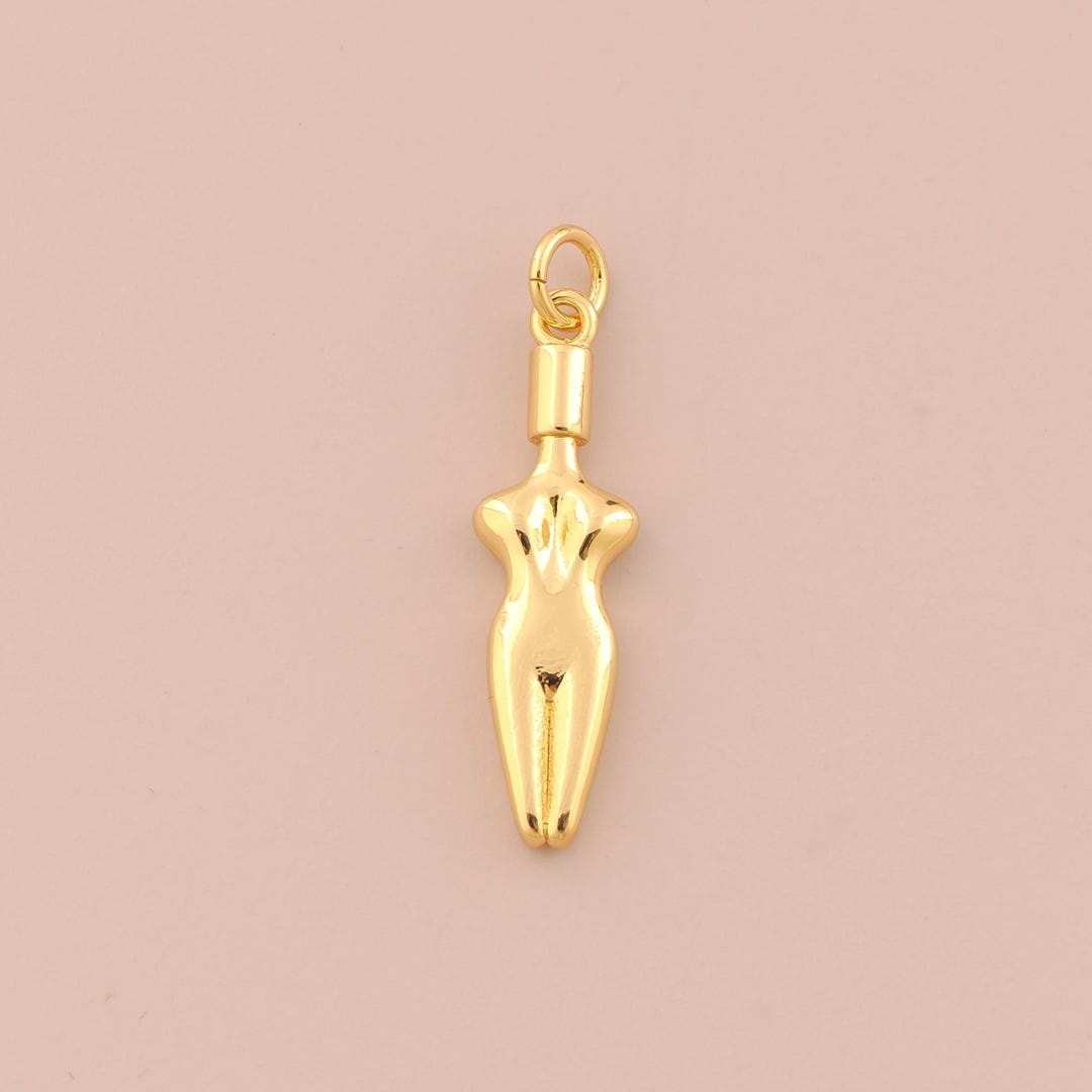 18K Gold Filled Human Body Pendant Gold Human Body Charms Human Body ...