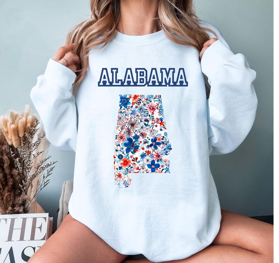 Alabama Favorite Shirt, Alabama State Map Shirt, Alabama Gift T-shirt ...