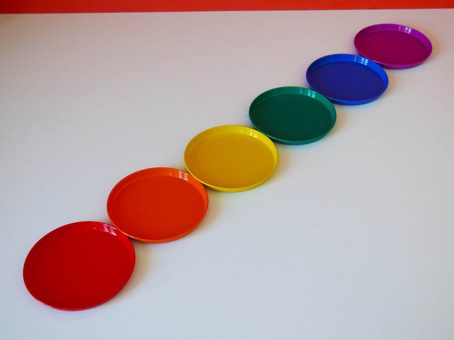 Vintage rainbow coasters