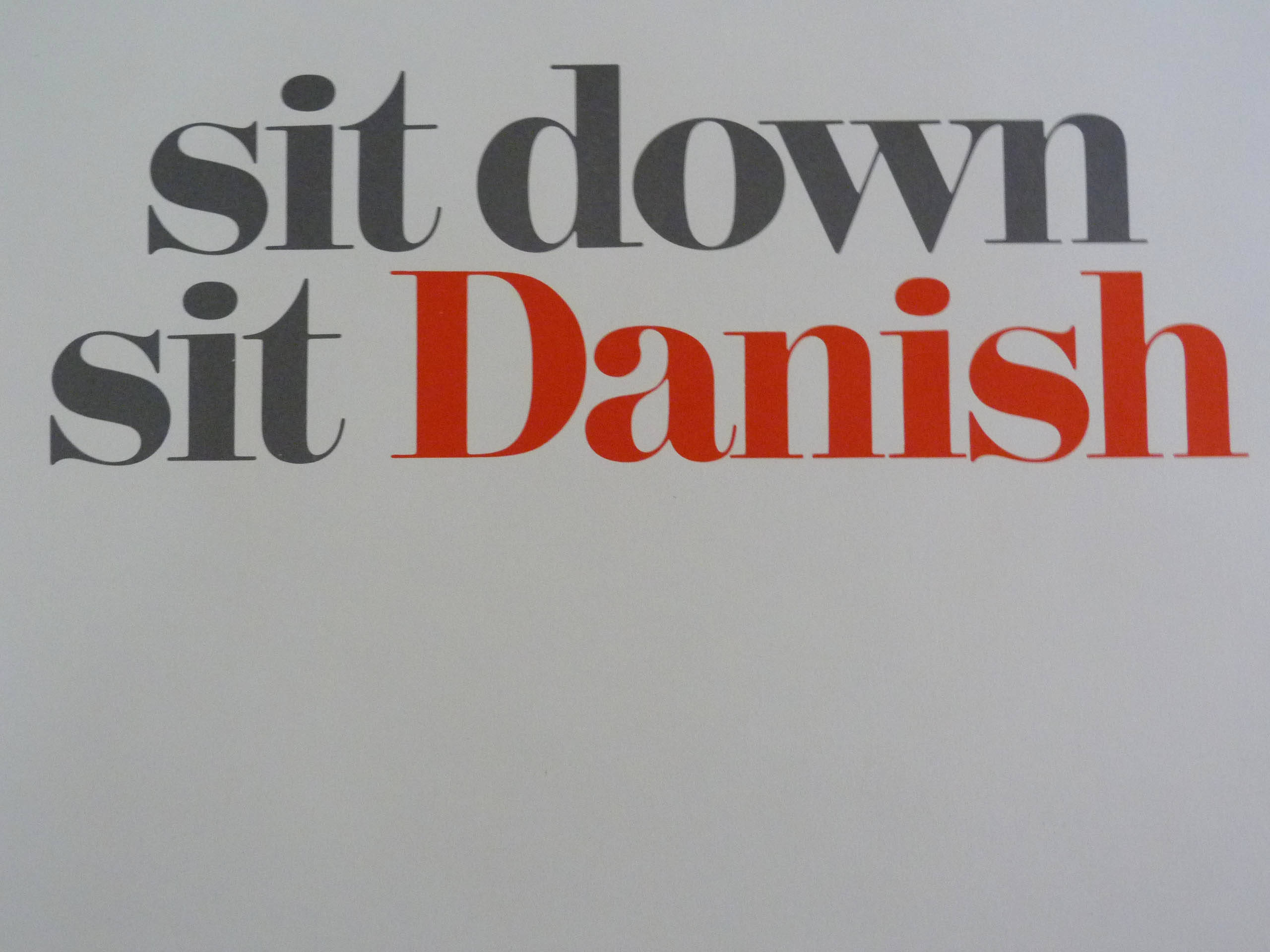 Ib Antoni Sit down sit Danish poster