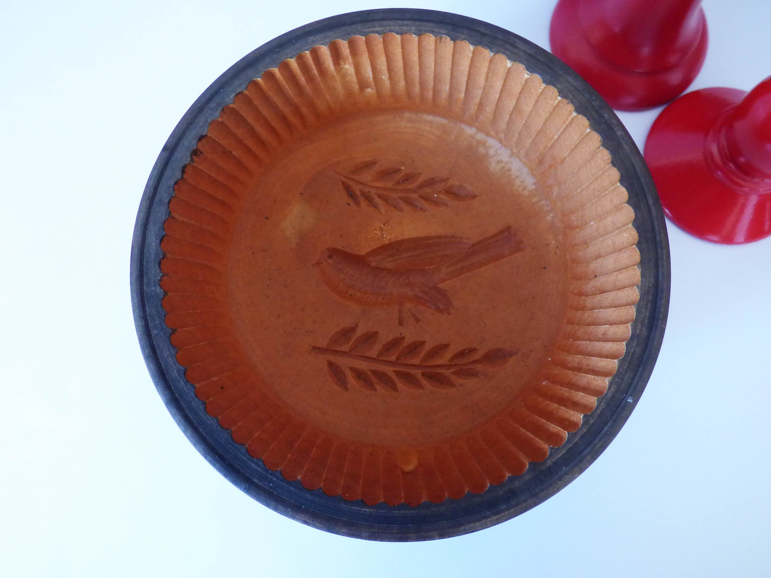 Vintage wooden butter mould Scandinavian