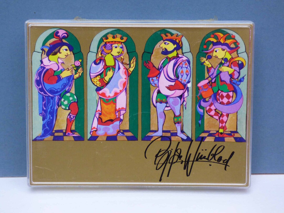 Bjorn Wiinblad Bridge Playing Cards Unused Sealed Platnik Austria Irma ...