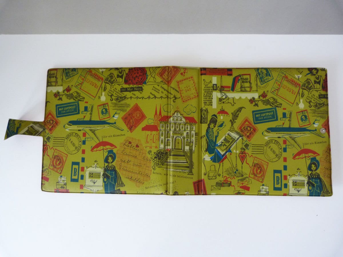 Vintage retro mid century 45s Record folder / case