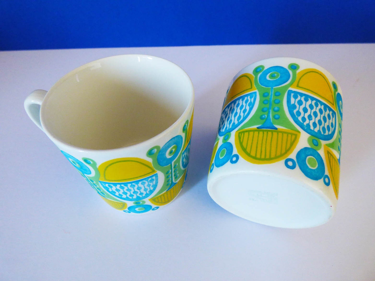 Figgjo Flint 2 x coffee cups Granada design