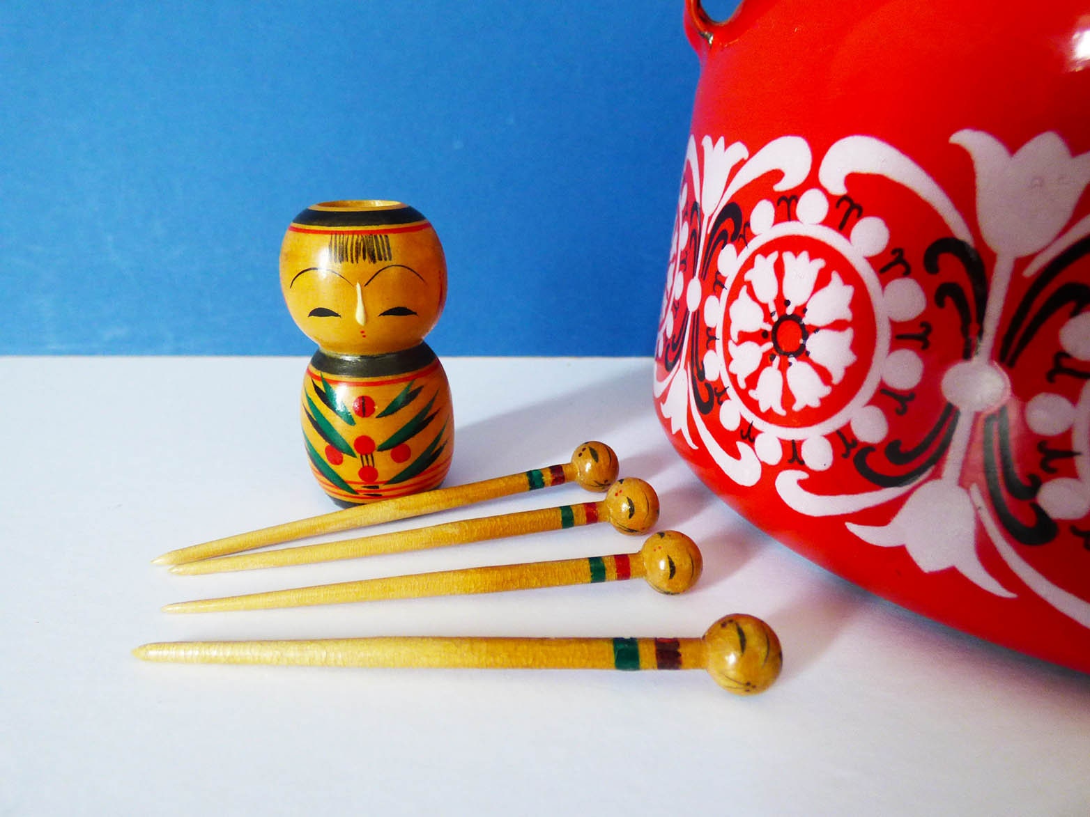 Japanese Kokesh cocktail sticks