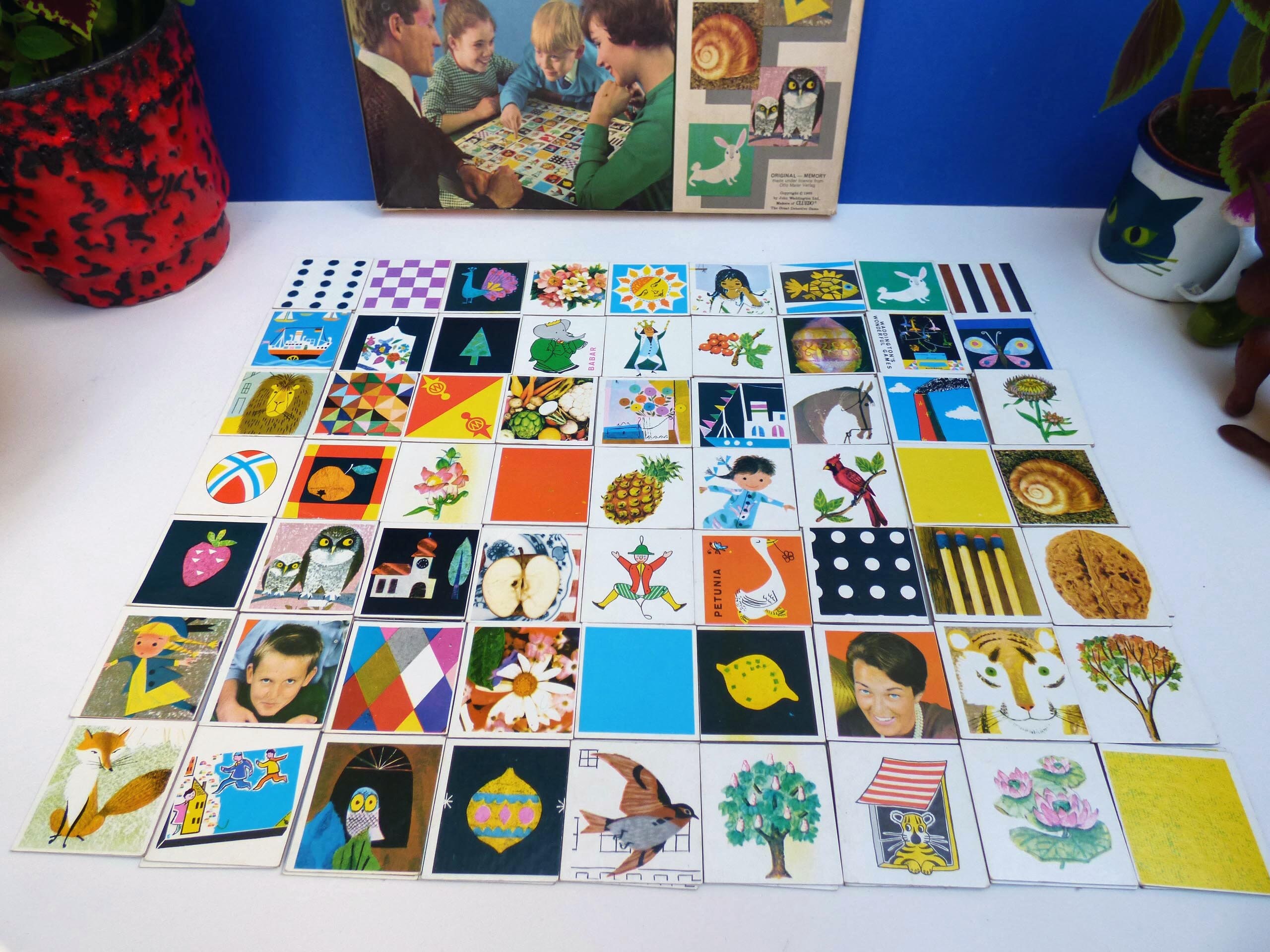 Memory game 1965 Waddington / Ravensburger Eames