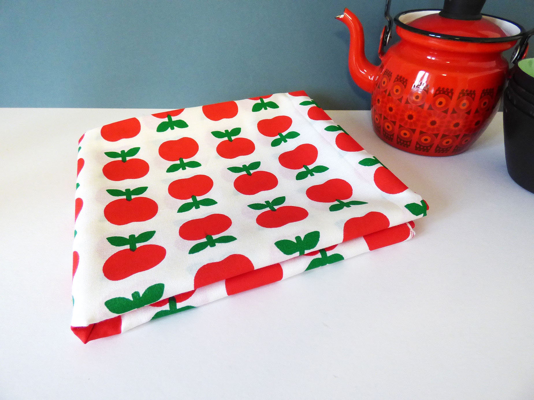 Vintage 1970's apple fabric from Denmark.