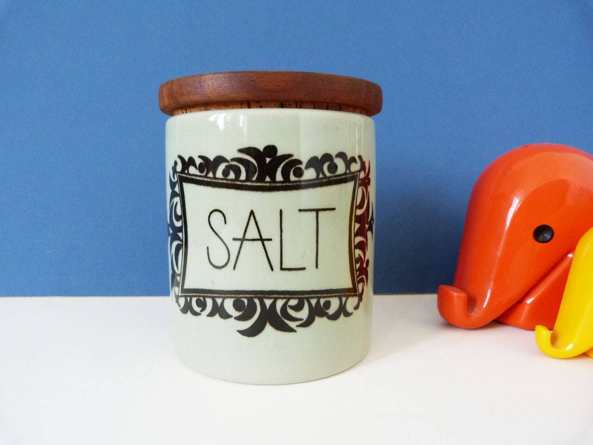Rorstrand Kulinar Sweden salt storage jar vintage scandinavian