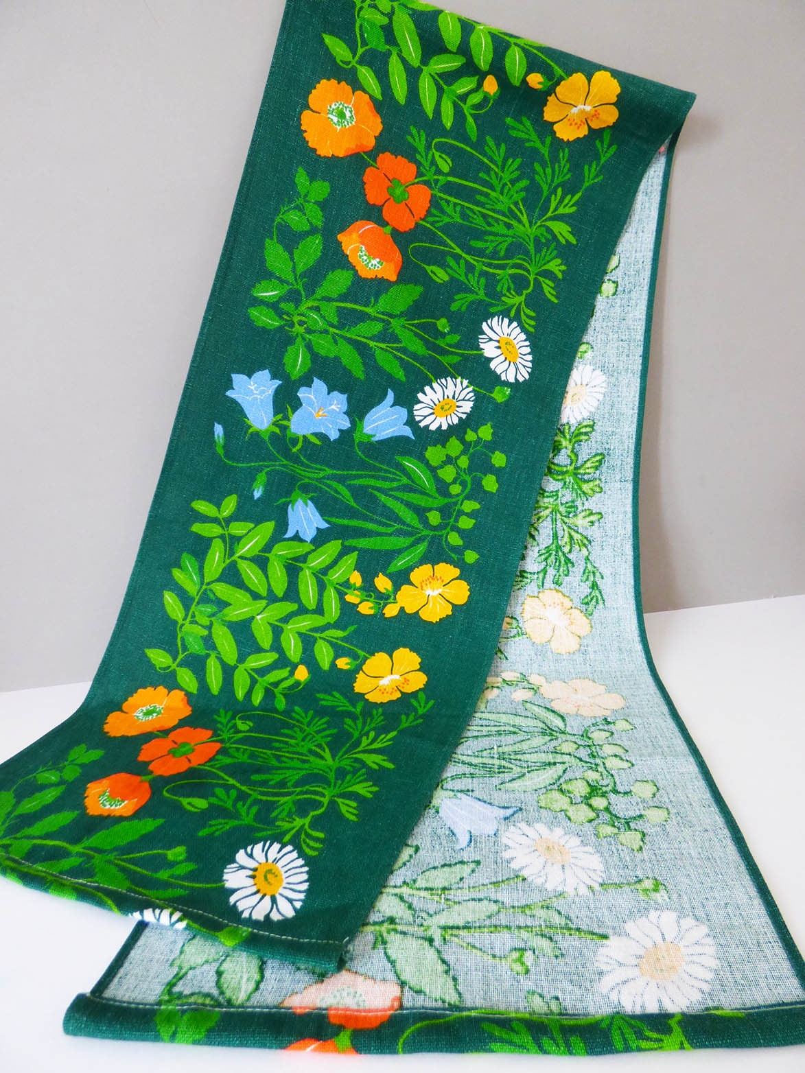 Vintage 1970's Swedish scandinavian table runner.
