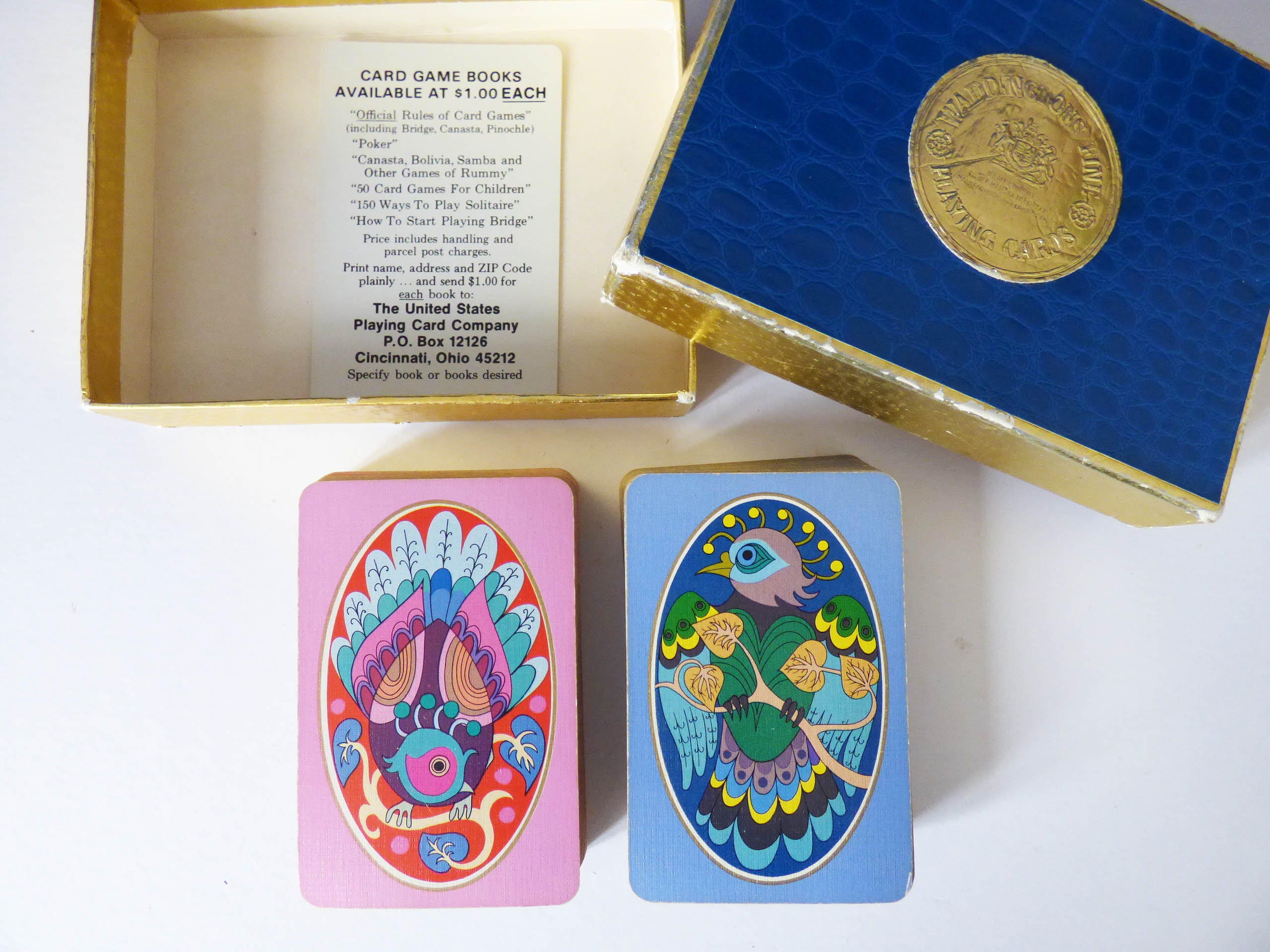 Vintage playing cards Plastic coated