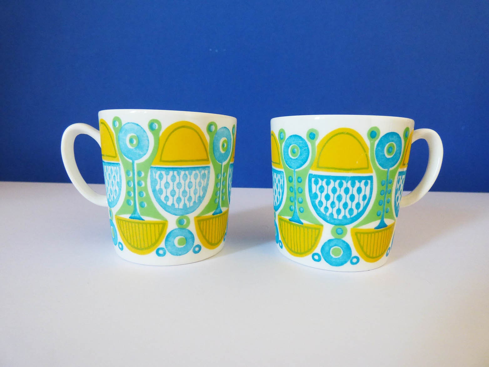 Figgjo Flint 2 x coffee cups Granada design