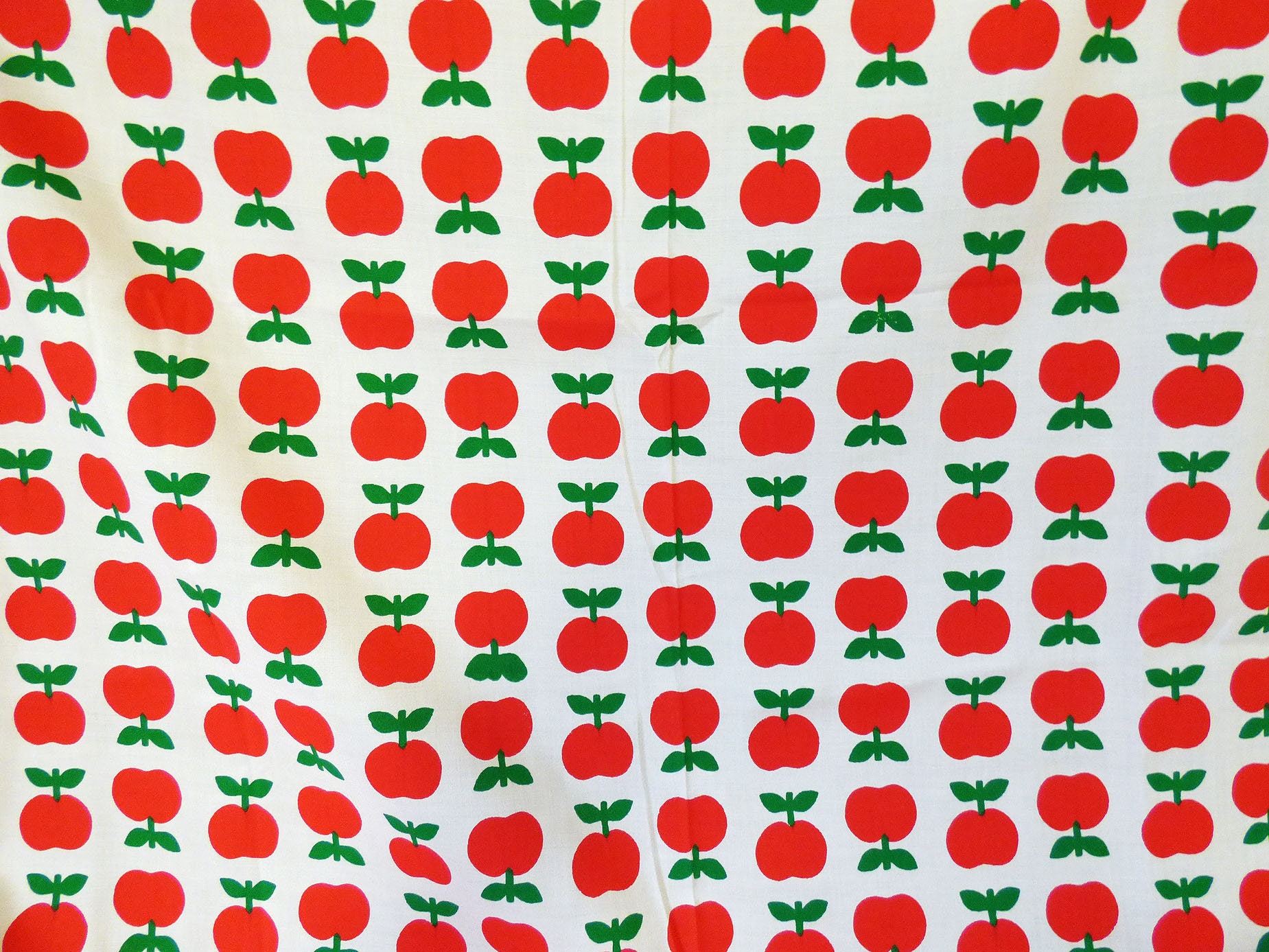 Vintage 1970's apple fabric from Denmark.