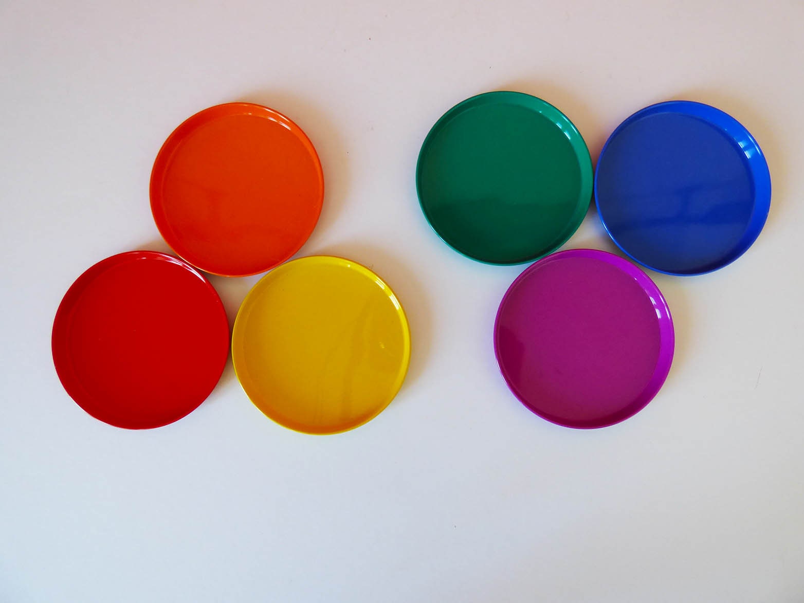 Vintage rainbow coasters