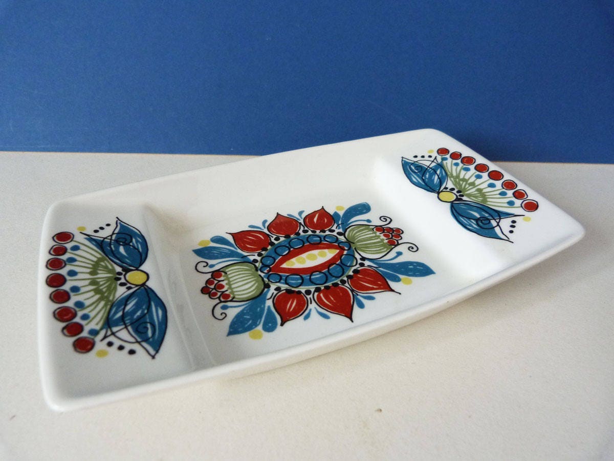 Figgjo Flint little rectangle dish Norse design Scandinavian